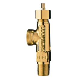 CGA 520 Acetylene Valve, 3/8 NGT, CG3 PRD