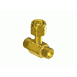 CGA 555, Brass CGA Manifold Coupler Tee