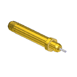 Nipple, CGA 350, RETRACTABLE PIN